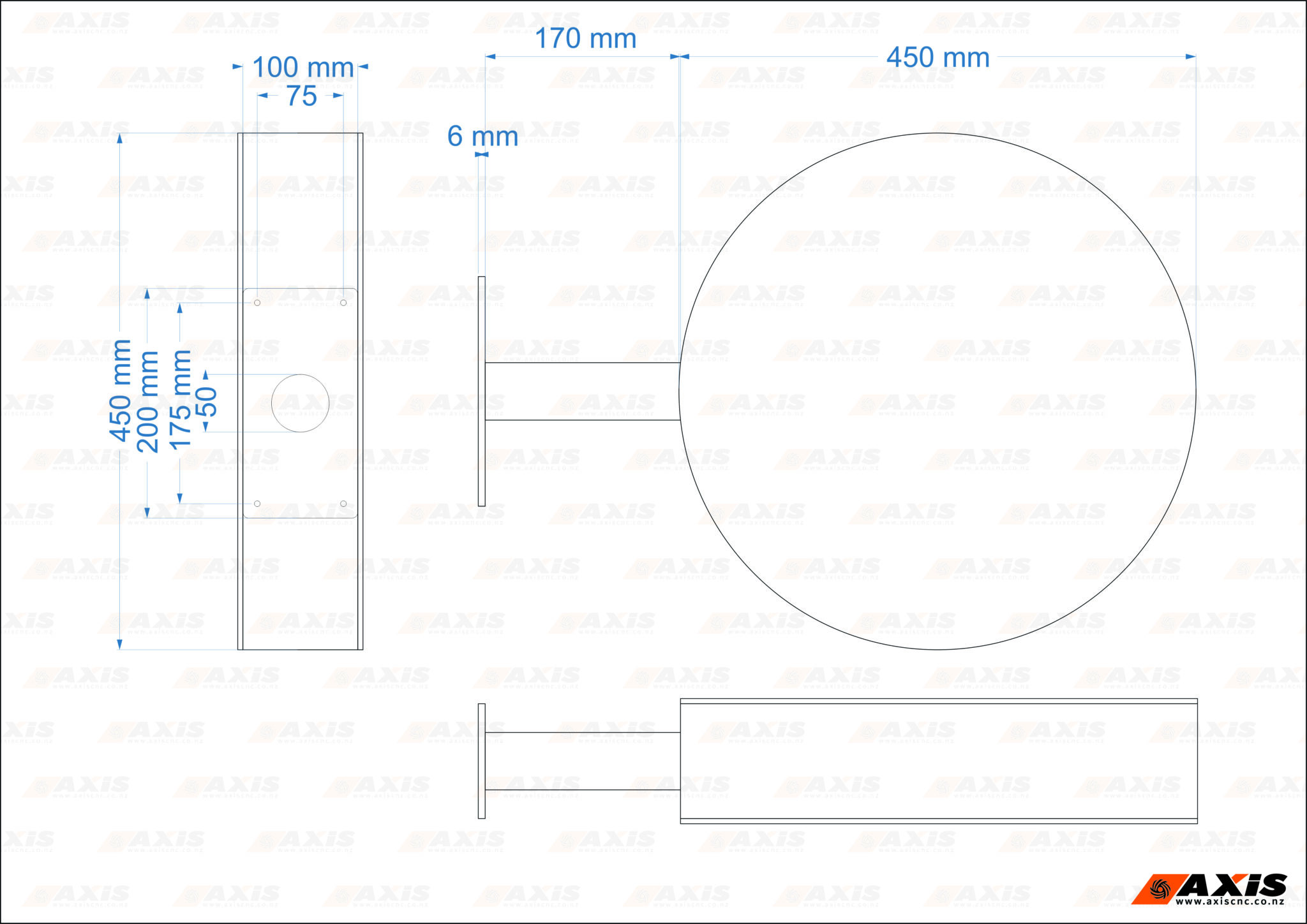 Lightbox - Round - Axis – Innovative CNC Machining, Profile Cutting ...