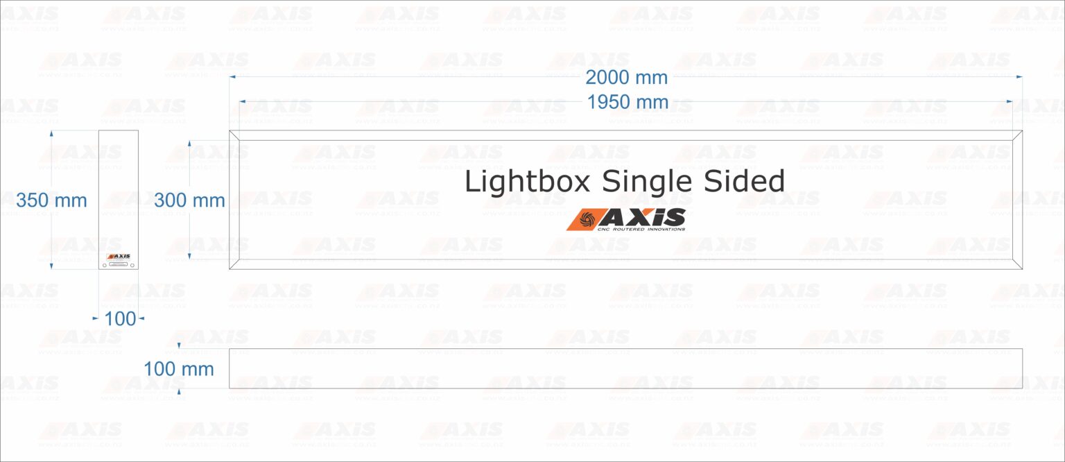 Lightbox - Rectangular - Axis – Innovative CNC Machining, Profile ...